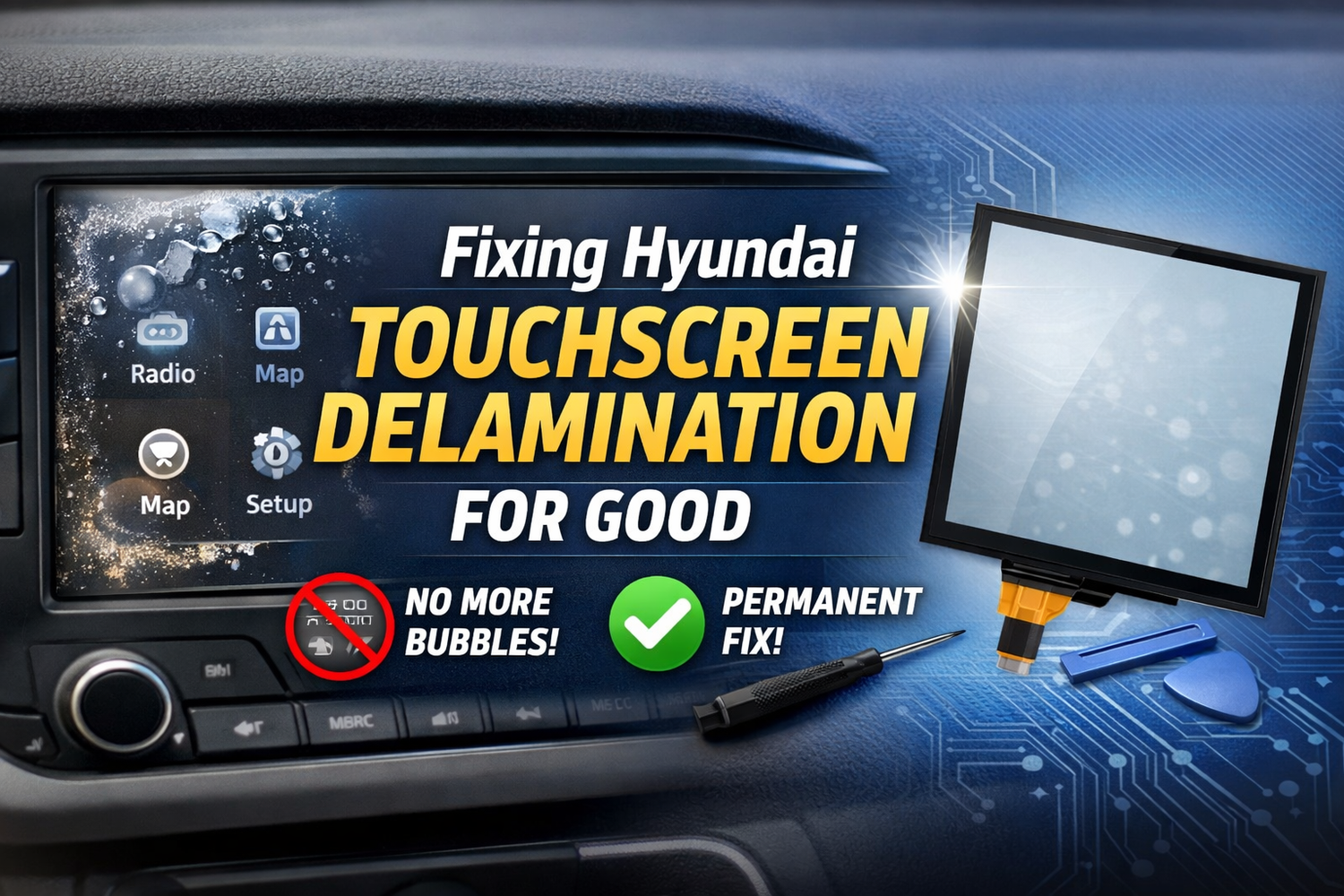 Fixing Hyundai Touchscreen Delamination for Good (What Actually Works ...