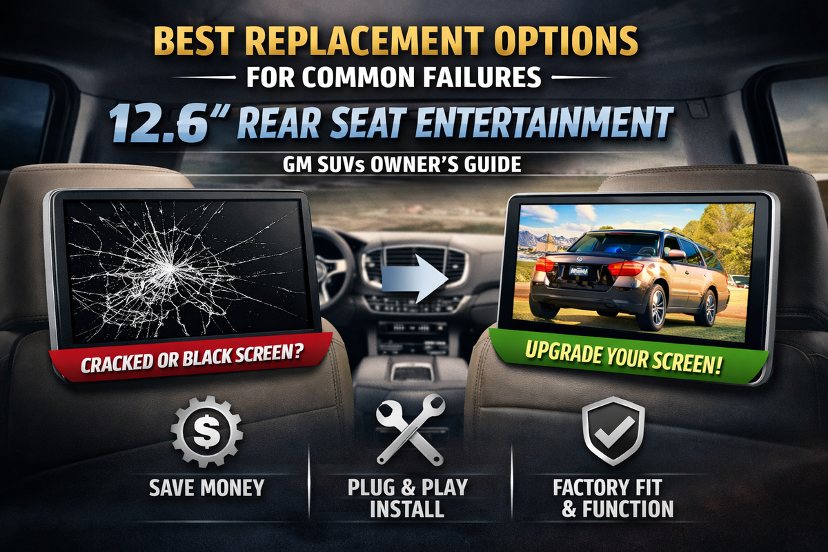 Best Replacement Options for Common Failures – 12.6" Rear Seat Enterta ...
