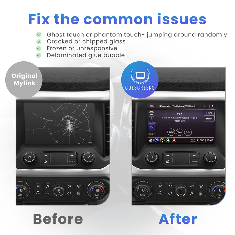 Chevy GMC 8" MyLink Touchscreen Replacement | DJ080PA-01A – Cuescreens